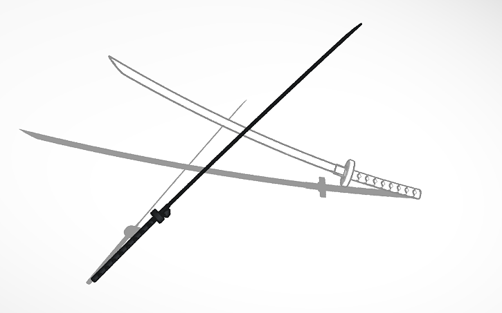 3D design katana 2 | Tinkercad