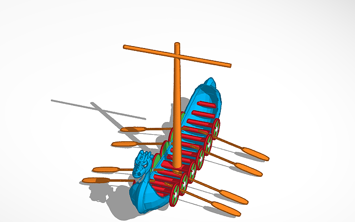 3D design Viking Boat | Tinkercad