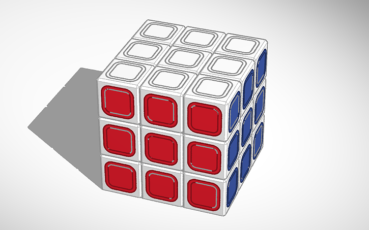 3D design Rubik's Cube | Tinkercad