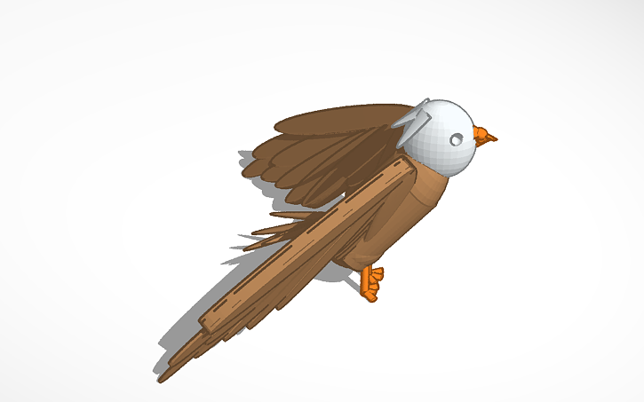 3D design Bald Eagle (Bird) grade this one | Tinkercad