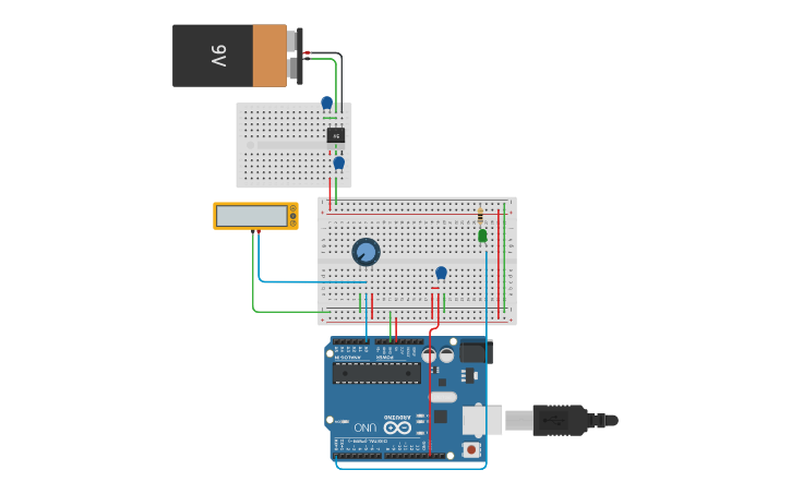 Circuit design LED Brightness Control with PWM | Tinkercad