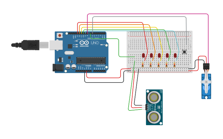 Circuit Design Arduino Prática 15 Tinkercad