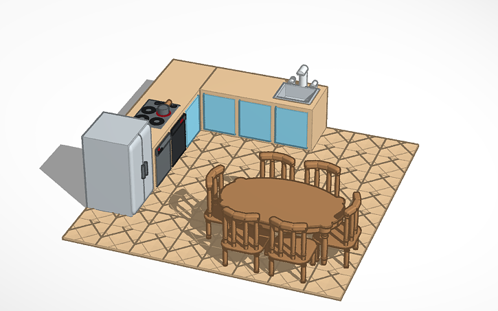3D design kitchen | Tinkercad