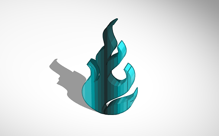 3D design Gradient Flame | Tinkercad