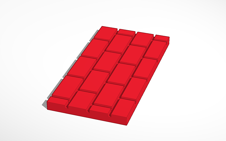 3D design Brick Wall | Tinkercad