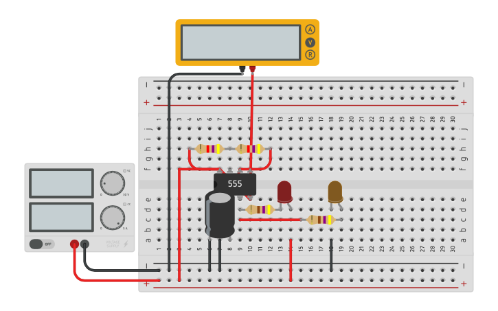 Circuit design 555 Timer | Tinkercad