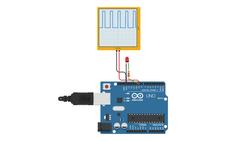 Circuit design Osciloscópio | Tinkercad