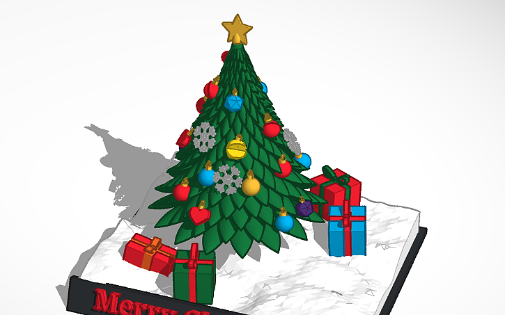 3D design Christmas Tree -Merry Christmas! | Tinkercad
