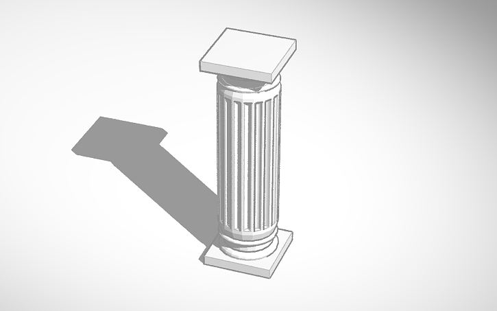 3D design Roman Column | Tinkercad