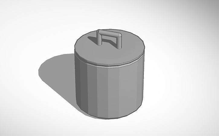 3D design A rubbish bin | Tinkercad