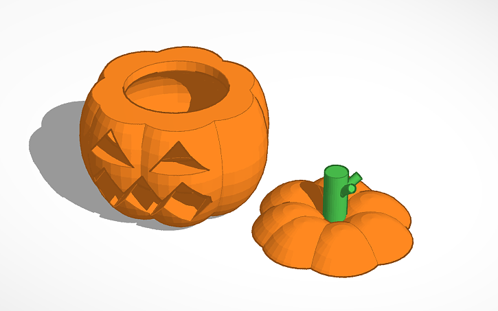 3D design Halloween Pumpkin | Tinkercad