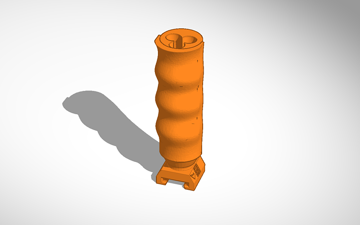 3d Design Nerf Tactical Rail Vertical Grip Tinkercad