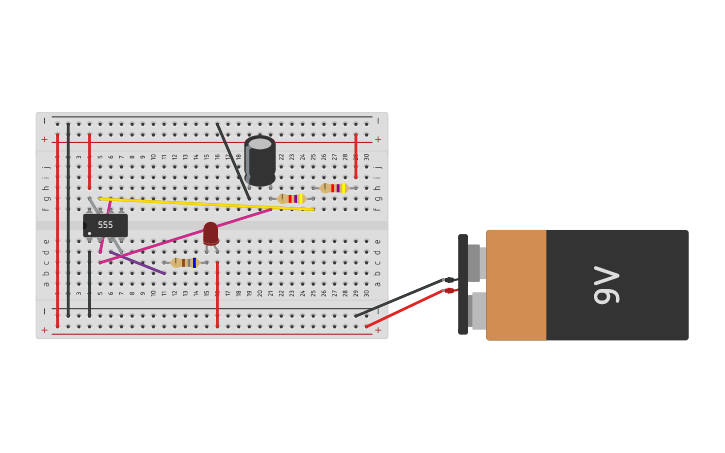 Circuit Design Flashing Led Tinkercad