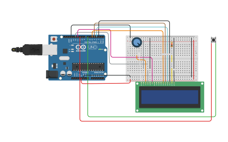 Circuit design Pantalla | Tinkercad